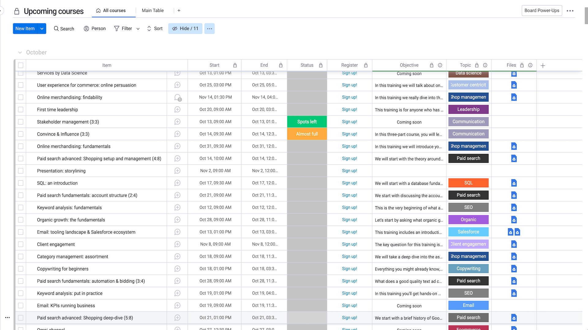 HR Management - monday.com