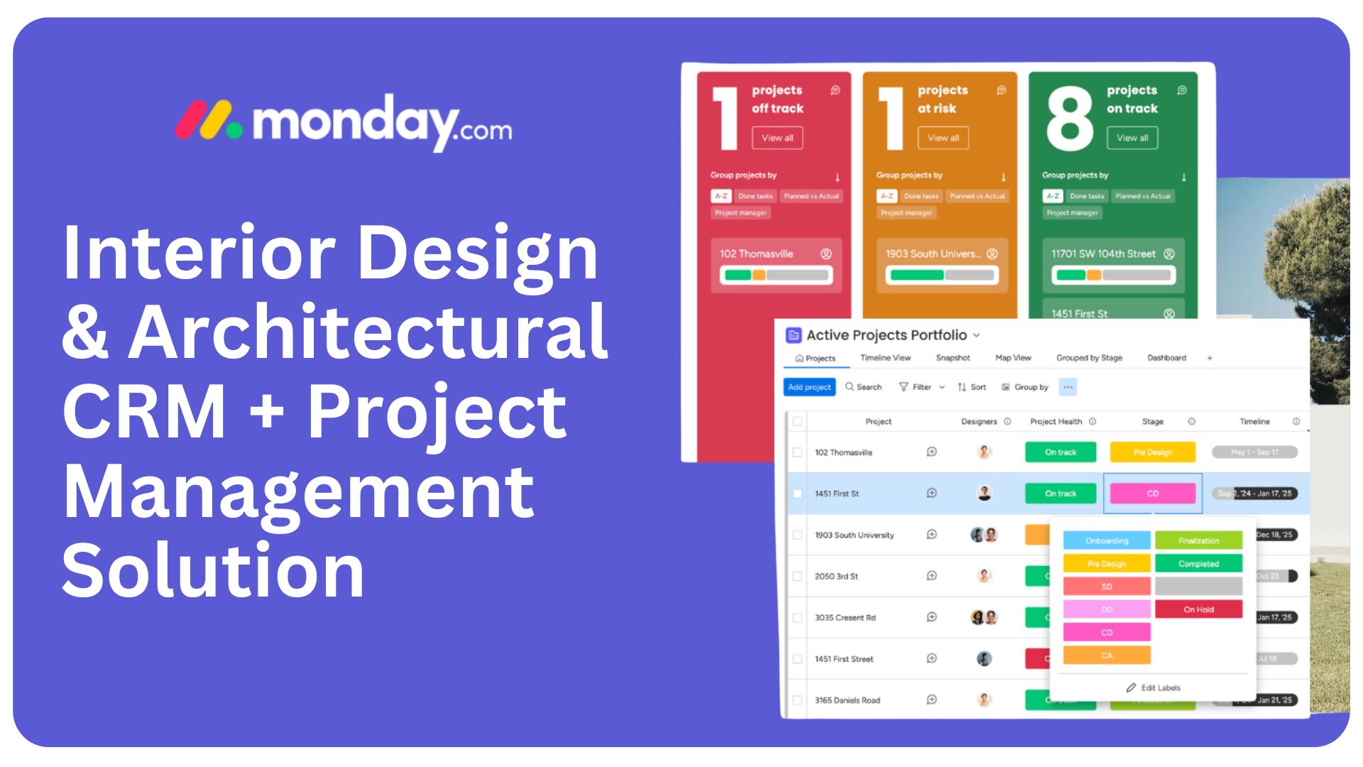 Interior Design and Architectural CRM - monday.com